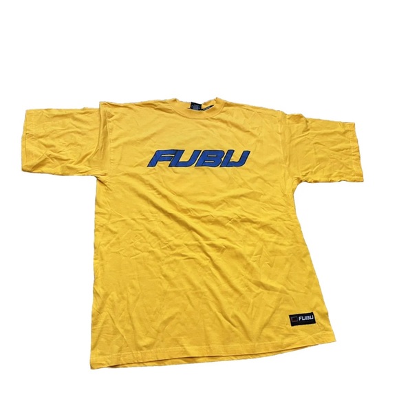 FUBU | Shirts | Vintage New Old Stock Fubu Racing Tshirt Yellow Double ...